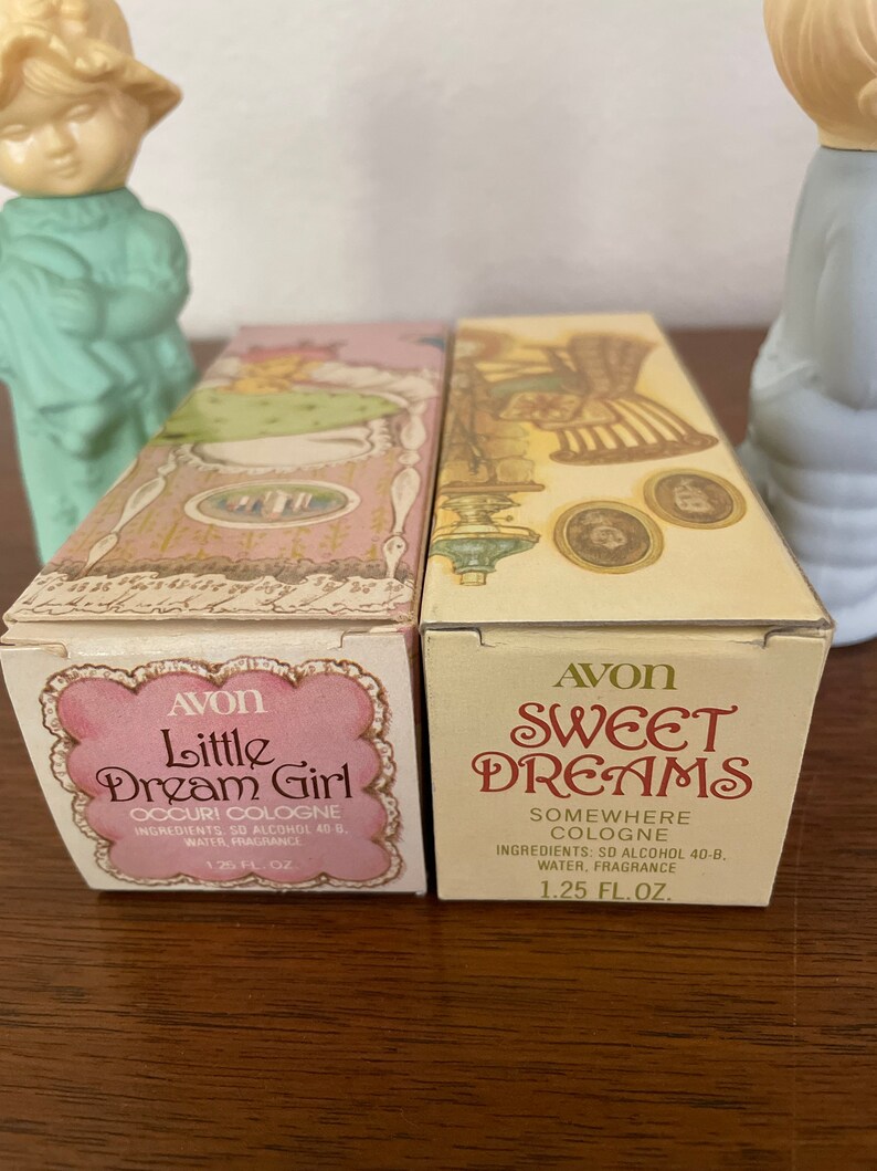Vintage Avon Cologne Bottles, NOS, 1970 Avon Little Dream Girl, Sweet ...