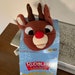 Vintage NOS Rudolph Stocking, 2000's BDA Rudolph Red Mesh Stocking ...