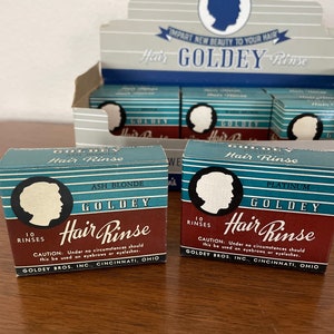 Vintage Store Display, 1960's Goldey Hair Rinse Store Display, Empty ...
