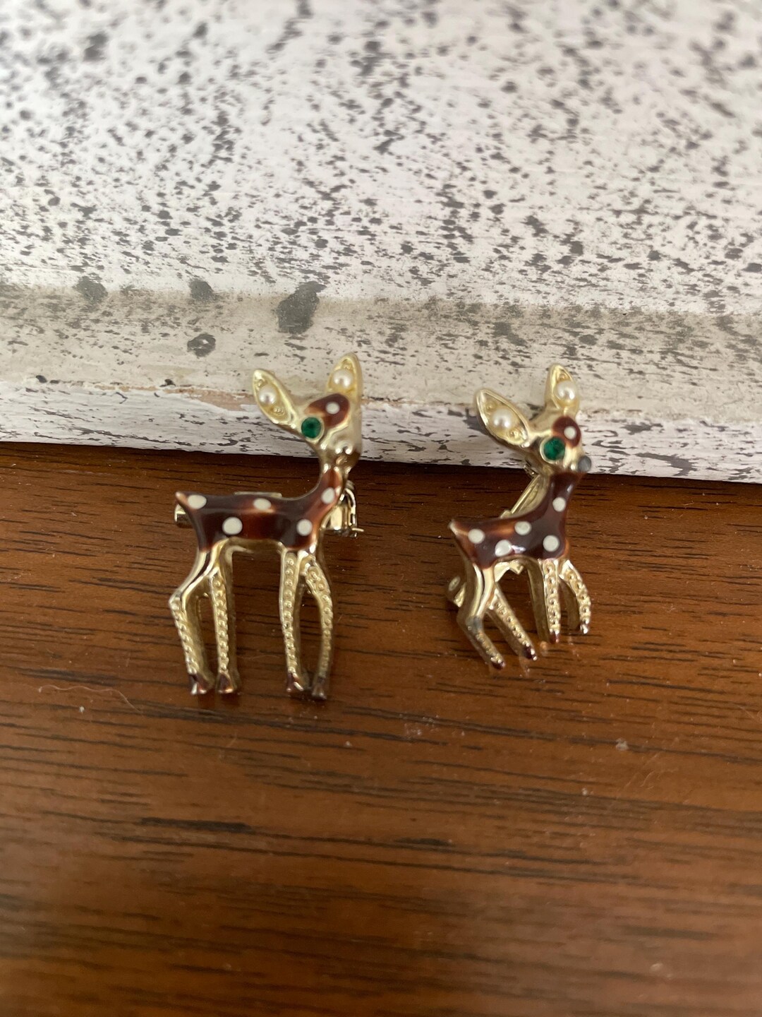 Vintage Deer Brooches, Pins, 1960's Enamel Deer Pins, Deer Scatter Pins ...