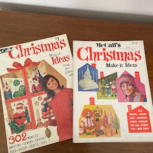Vintage Christmas Crafting Magazines, 1960's, 1970's Mccalls Christmas ...