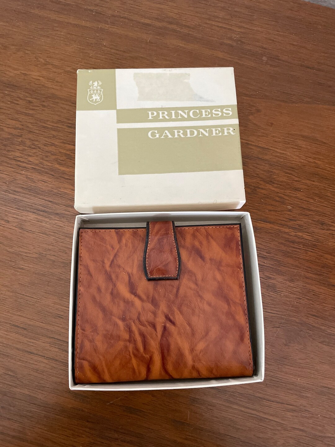 Vintage Ladies Leather Wallet, 1970's Princess Gardner Brown Genuine ...