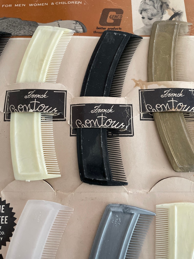 Vintage Store Display, 1960's Genco French Comb Store Display, Plastic ...