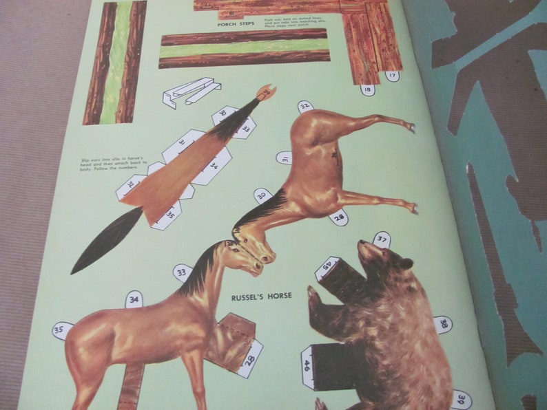 Vintage Davy Crockett Paper Dolls 1950's Whitman Davy | Etsy