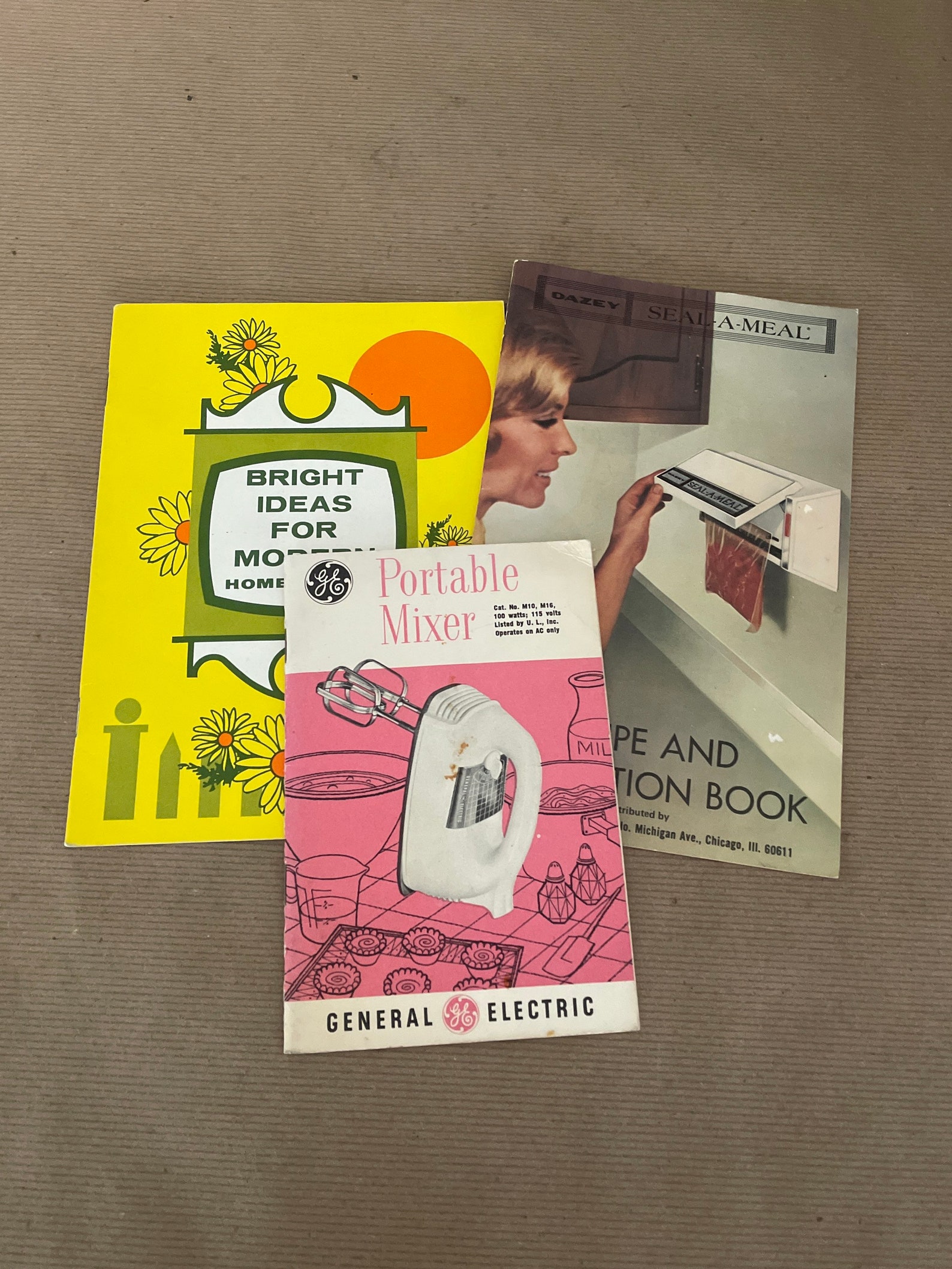 Vintage Kitchen Booklet Lot, 1960's Appliance Booklets, Hand Mixer ...