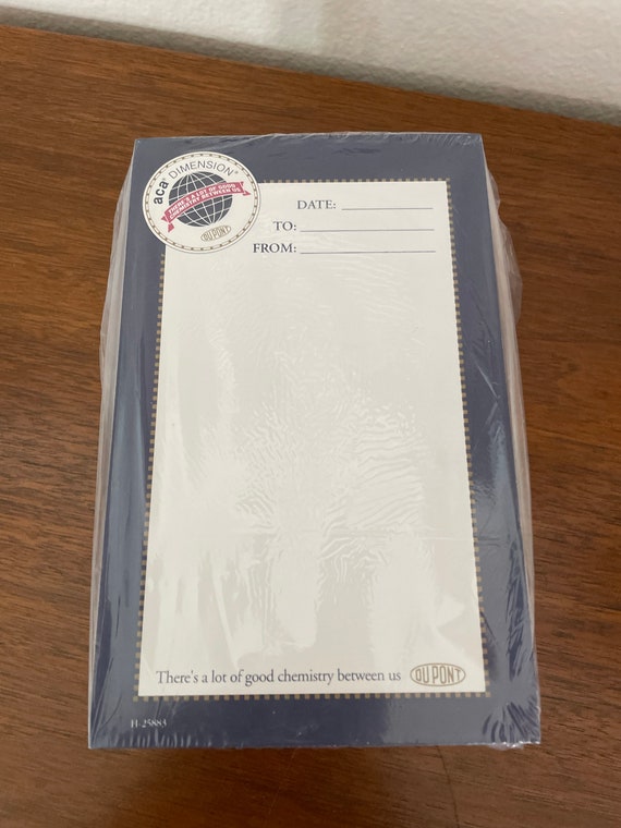 Vintage NOS Memo Pads 1990's Dupont Note Pads Employee - Etsy