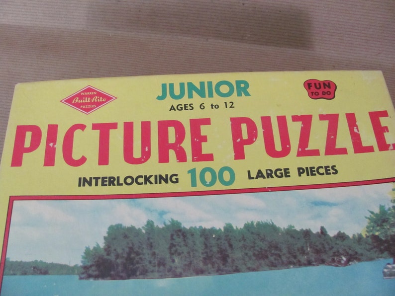 Vintage Kids Jigsaw Puzzle 1960's Built-rite Picture - Etsy