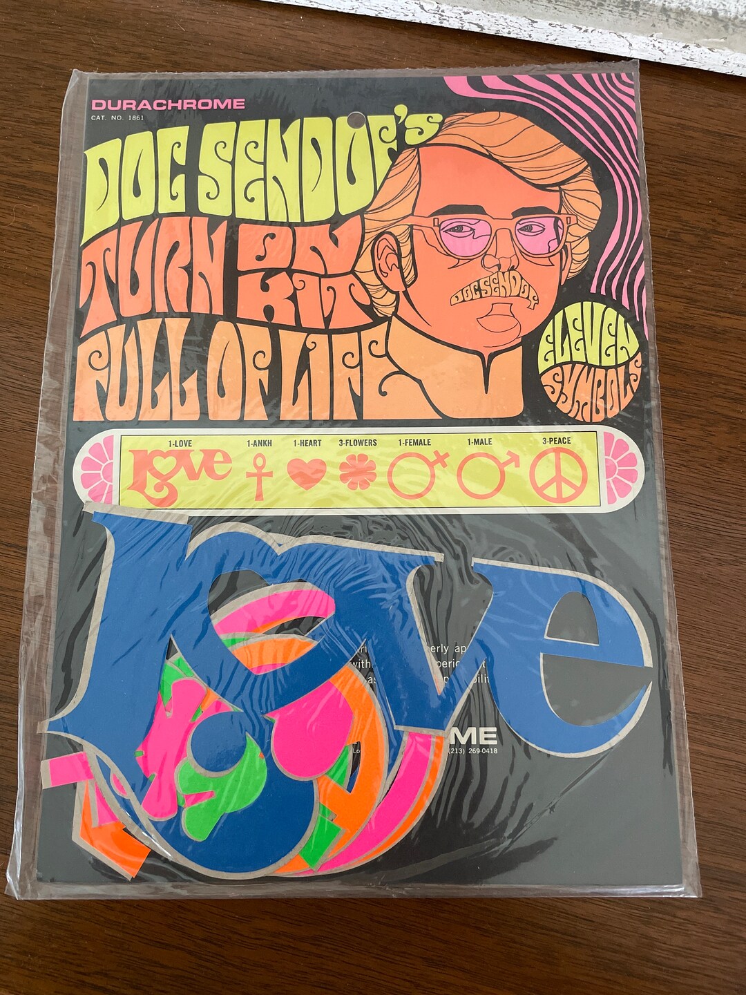 Vintage NOS Mod Stickers, 1970's Durachrome Doc Sendof's Turn on Kit ...