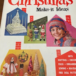Vintage Christmas Crafting Magazines, 1960's, 1970's Mccalls Christmas ...