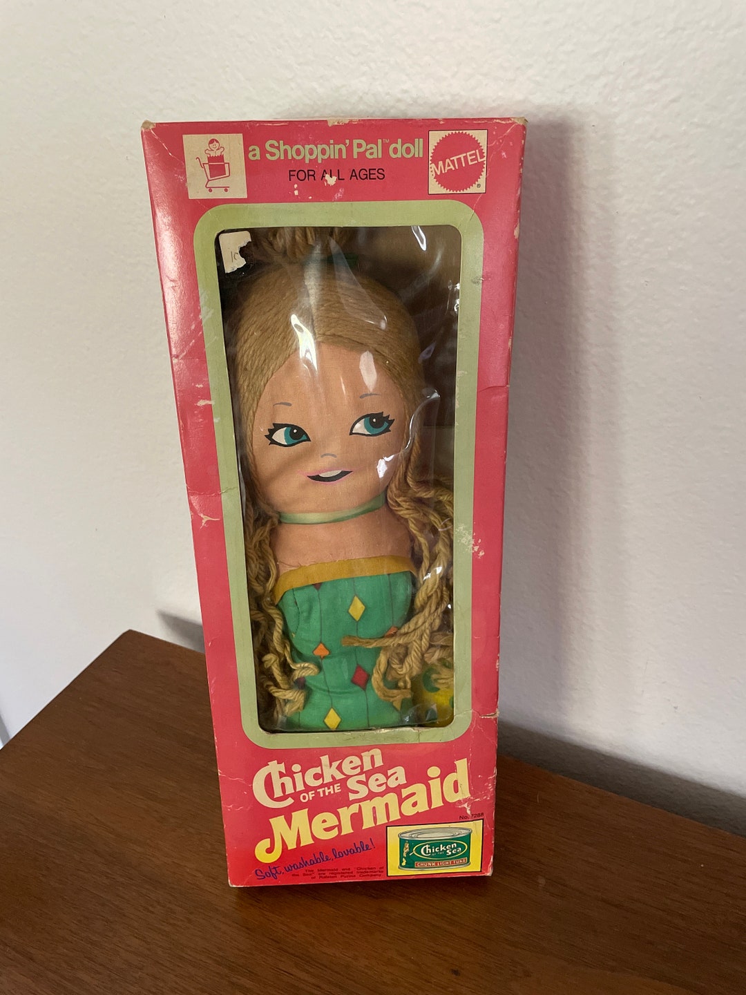 Vintage Mermaid Stuffed Doll, 1970's Mattel Shoppin Pal, Chicken of the ...