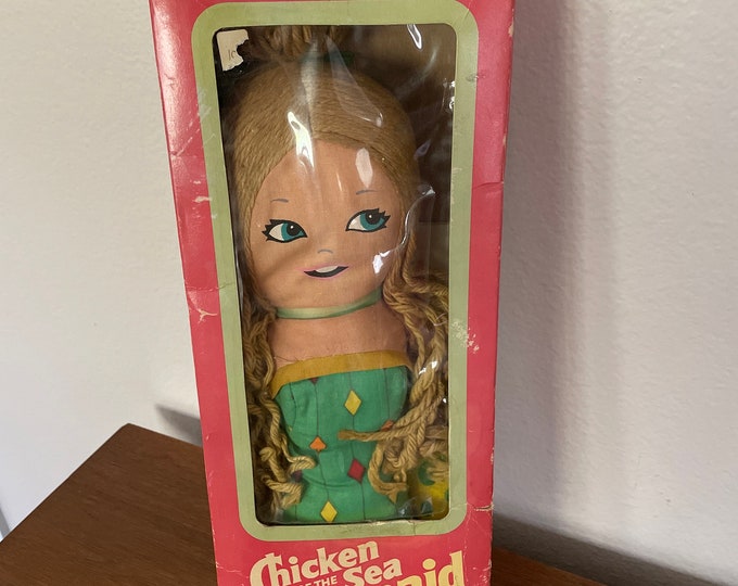 Vintage Mermaid Stuffed Doll, 1970's Mattel Shoppin Pal, Chicken of the ...