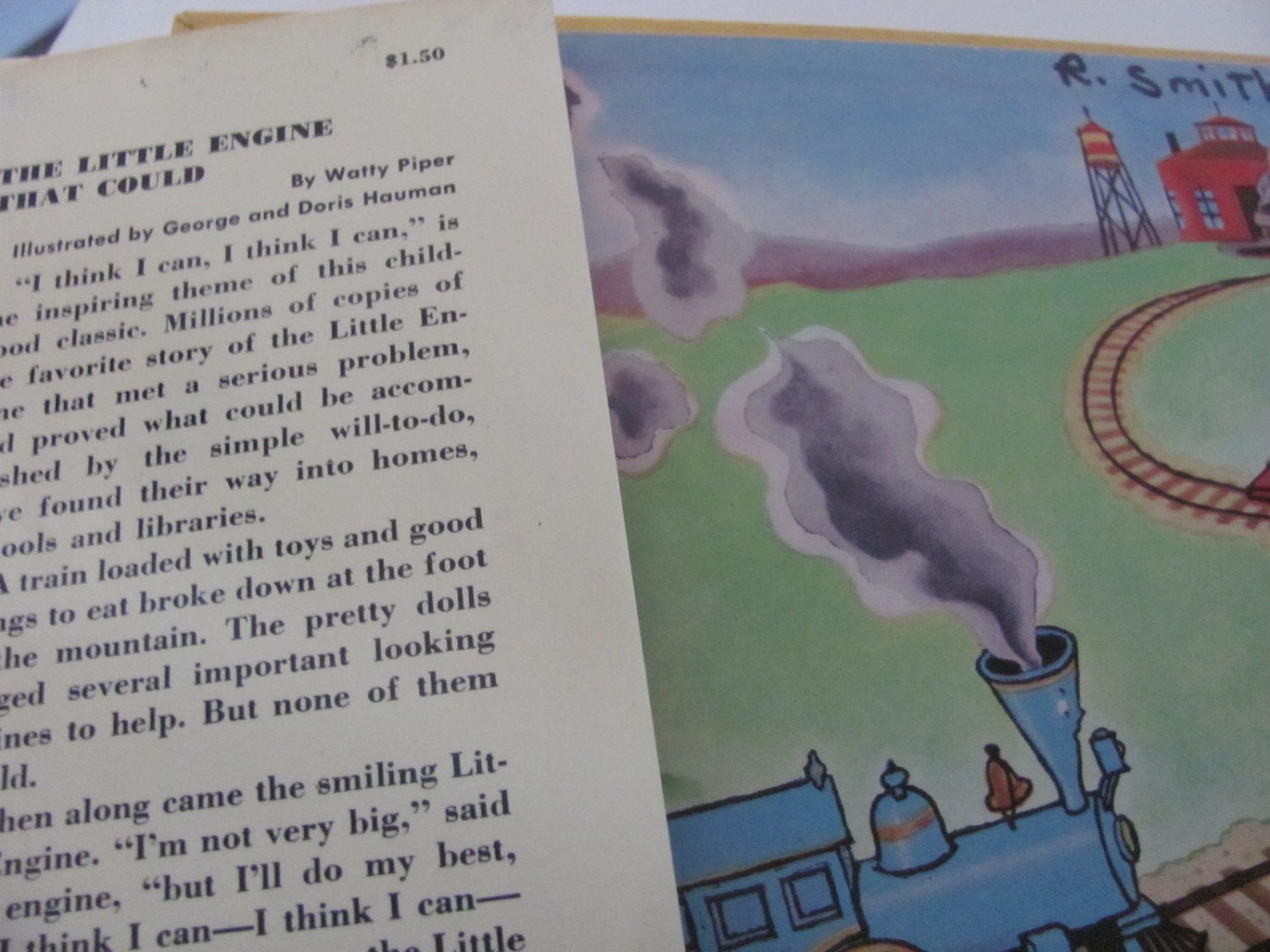 Vintage Children's Book, 1950's Little Engine That Could, Watty Piper ...