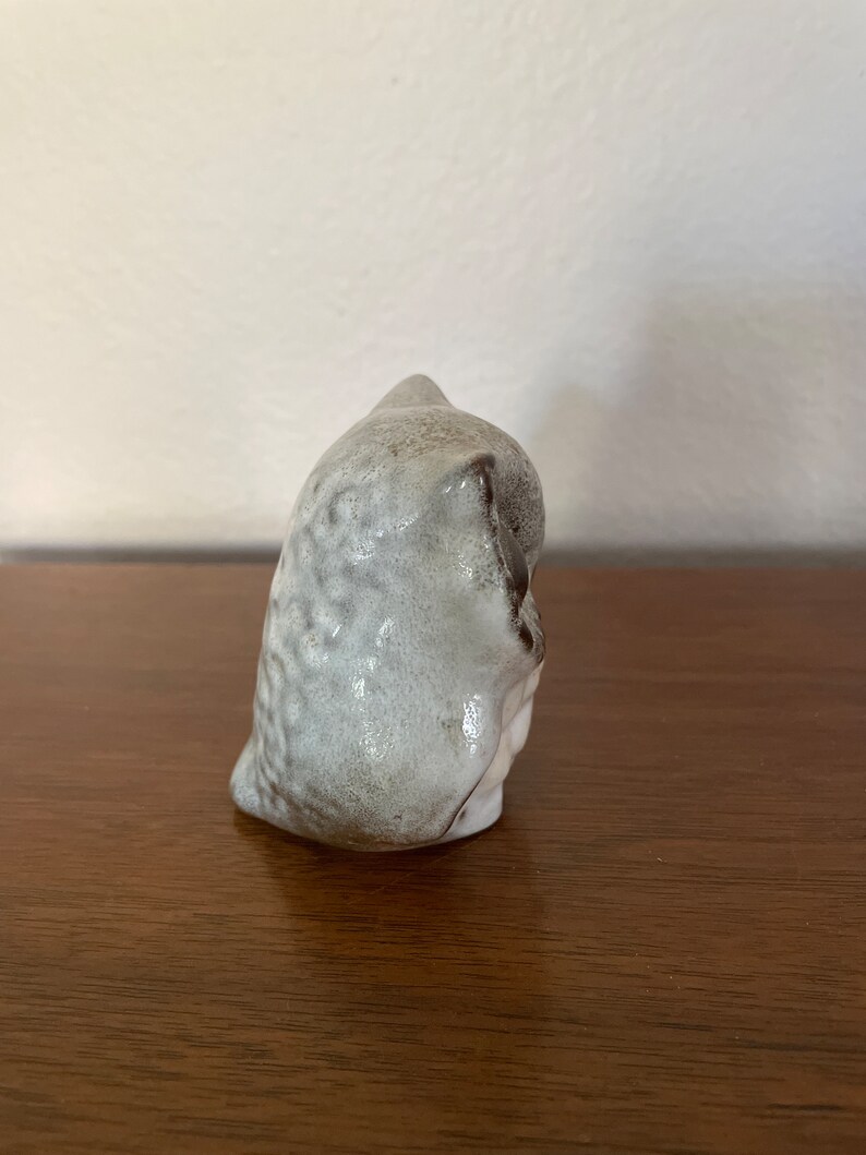 Vintage Owl Figurine, 1960's Howard Pierce Pottery Small Brown Owl ...