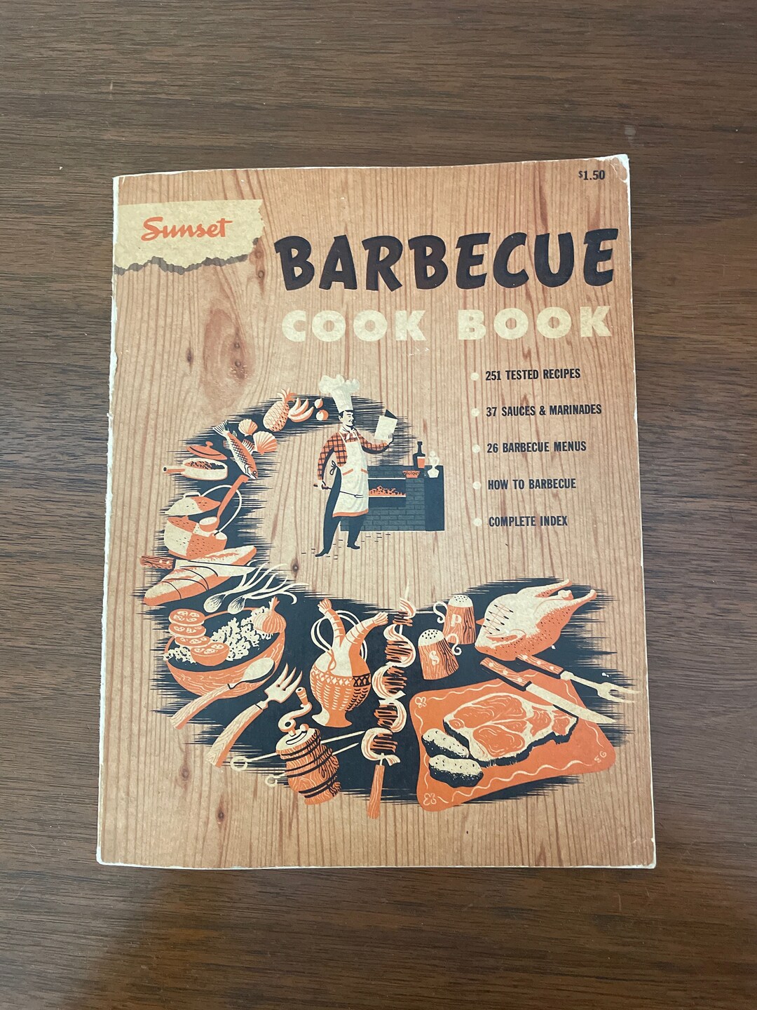 Vintage Barbecue Cookbook, 1950s Sunset Barbecue Cookbook, Recipes ...