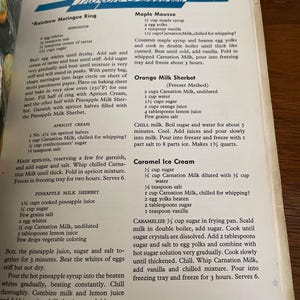 Vintage Evaporated Milk Recipe Booklet, 1940's Carnation Cookbook, 1940 ...