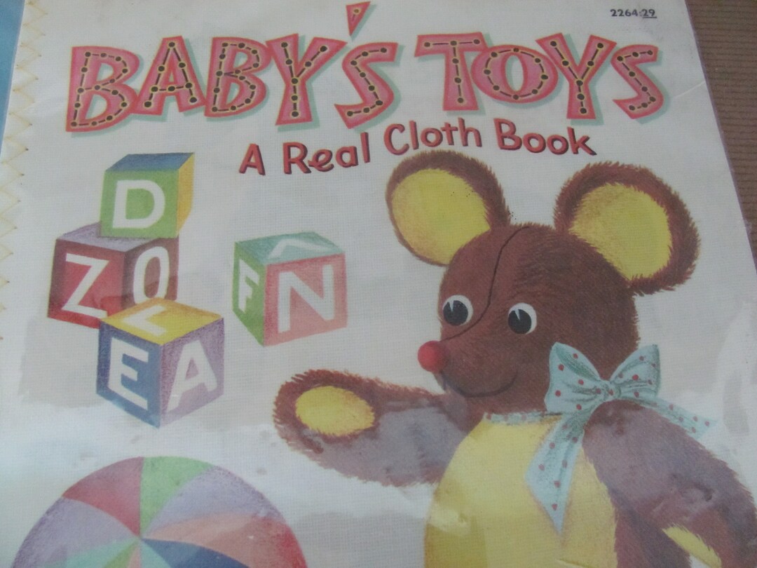 Vintage Cloth Baby Books, 1950's Whitman Mother Goose, Baby's Toys ...