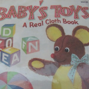 Vintage Cloth Baby Books, 1950's Whitman Mother Goose, Baby's Toys ...