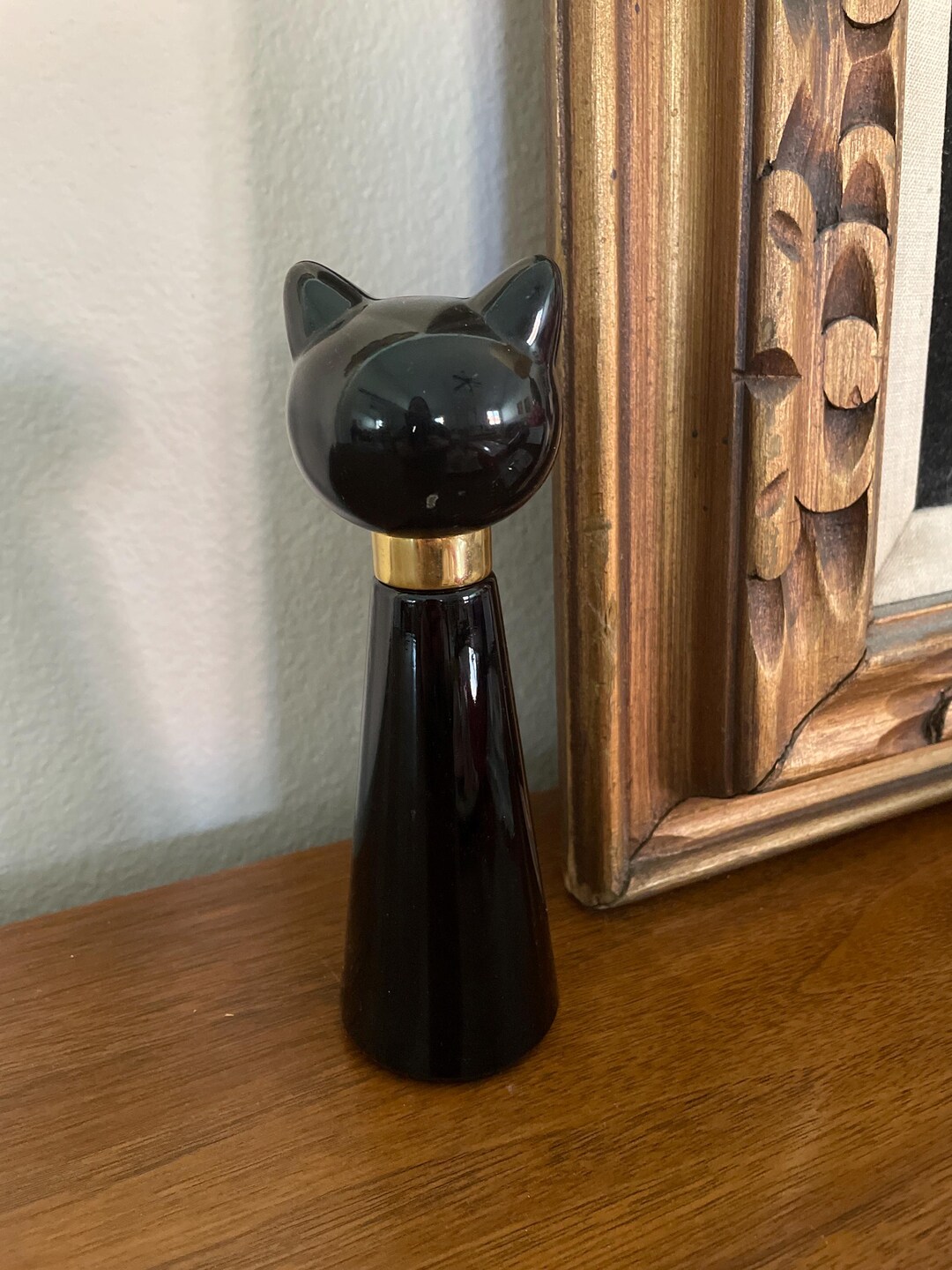 Vintage Avon Black Cat Bottle, 1970's Avon Tabatha Cat Cologne Spray ...