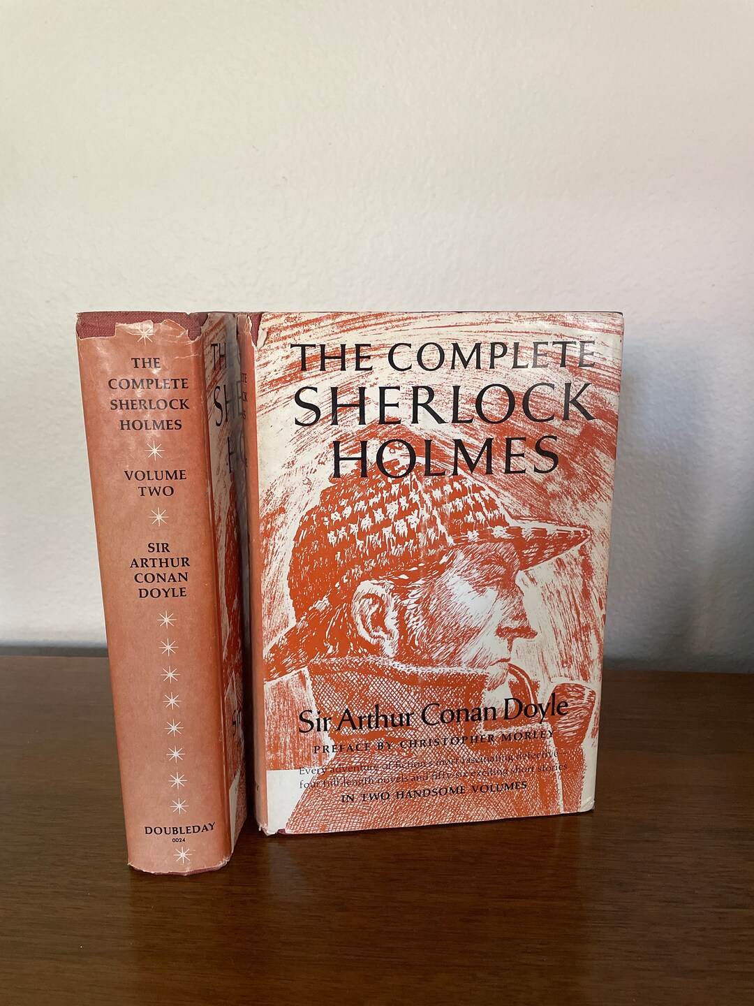 Vintage Sherlock Holmes Books, 1930's Doubleday the Complete Sherlock ...