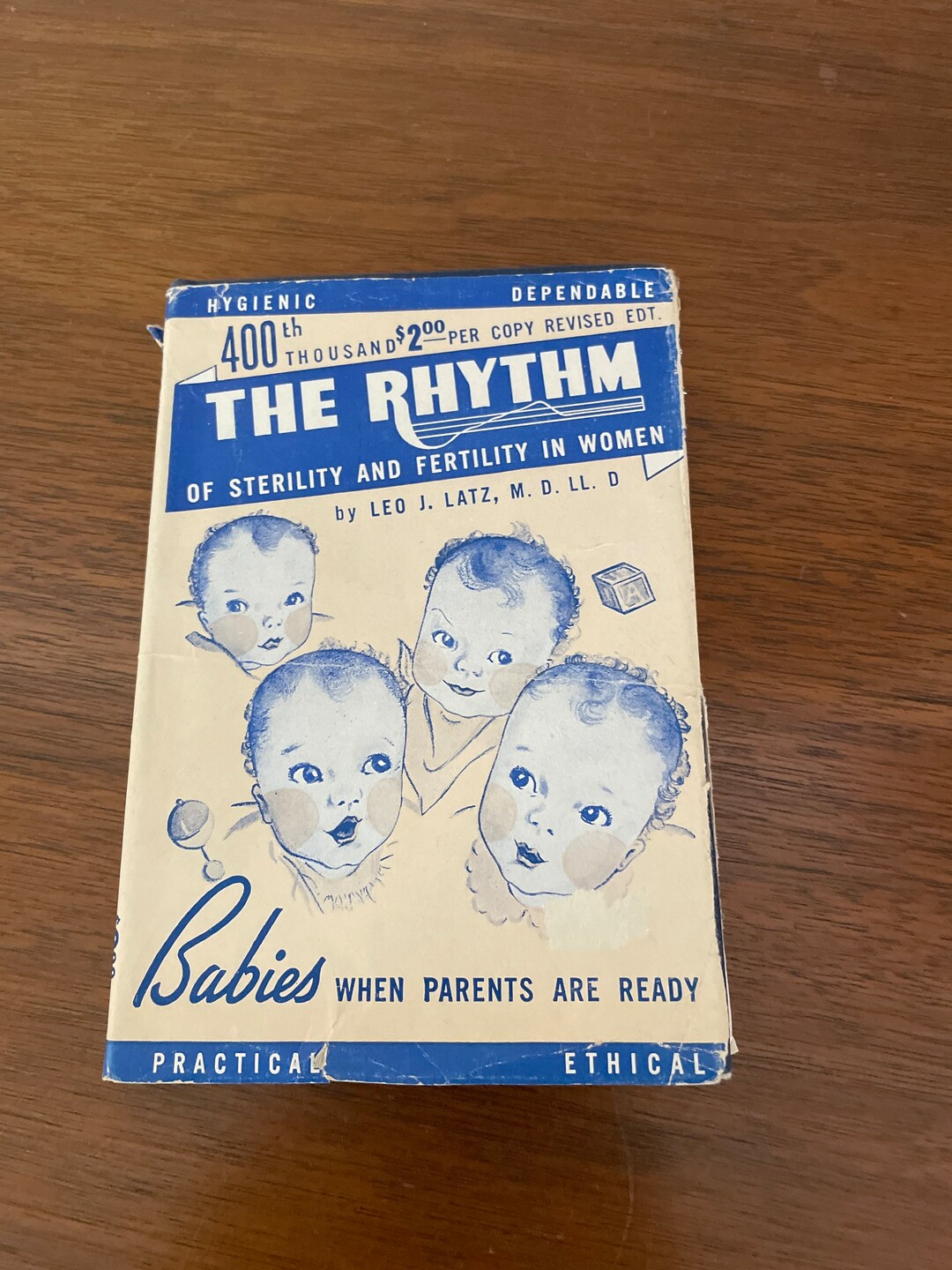 Vintage Birth Control Book, 1950's the Rhythm of Sterility and ...