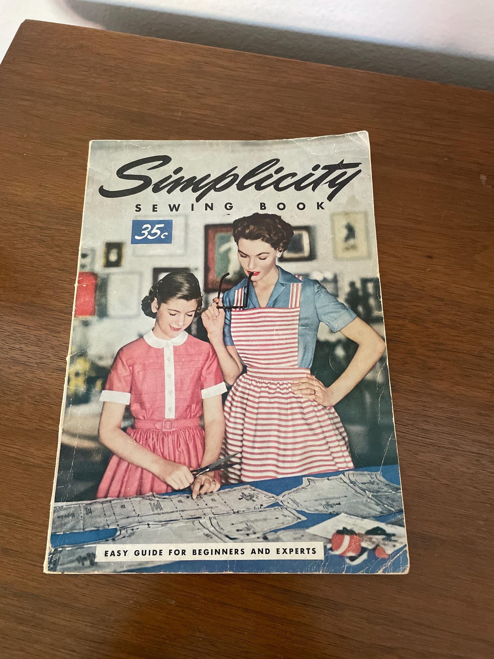 Vintage Sewing Book, 1950's Simplicity Sewing Book, How to Sew Book ...