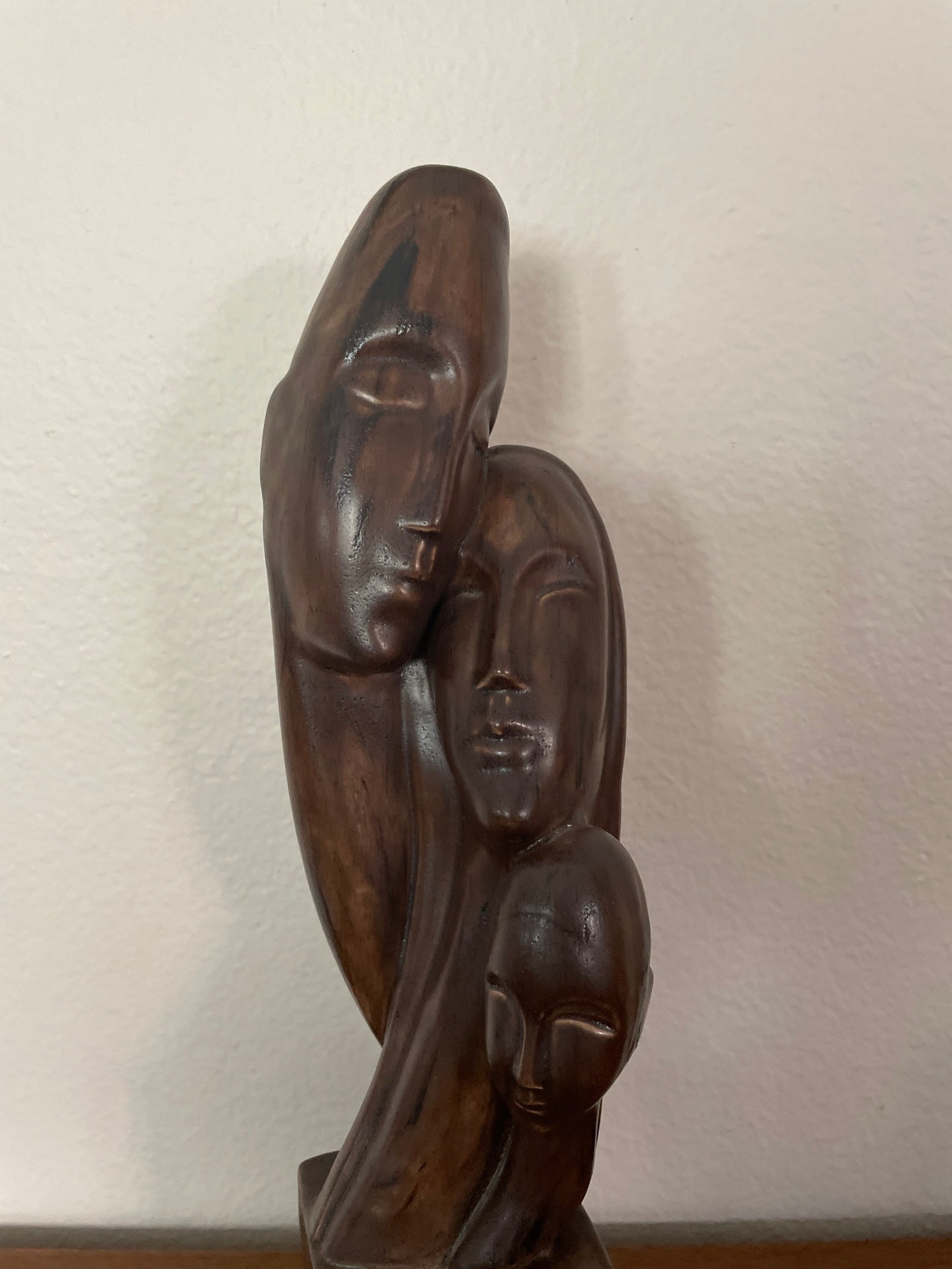 Vintage Abstract Family Statue 1980's Ceramic Family Head - Etsy