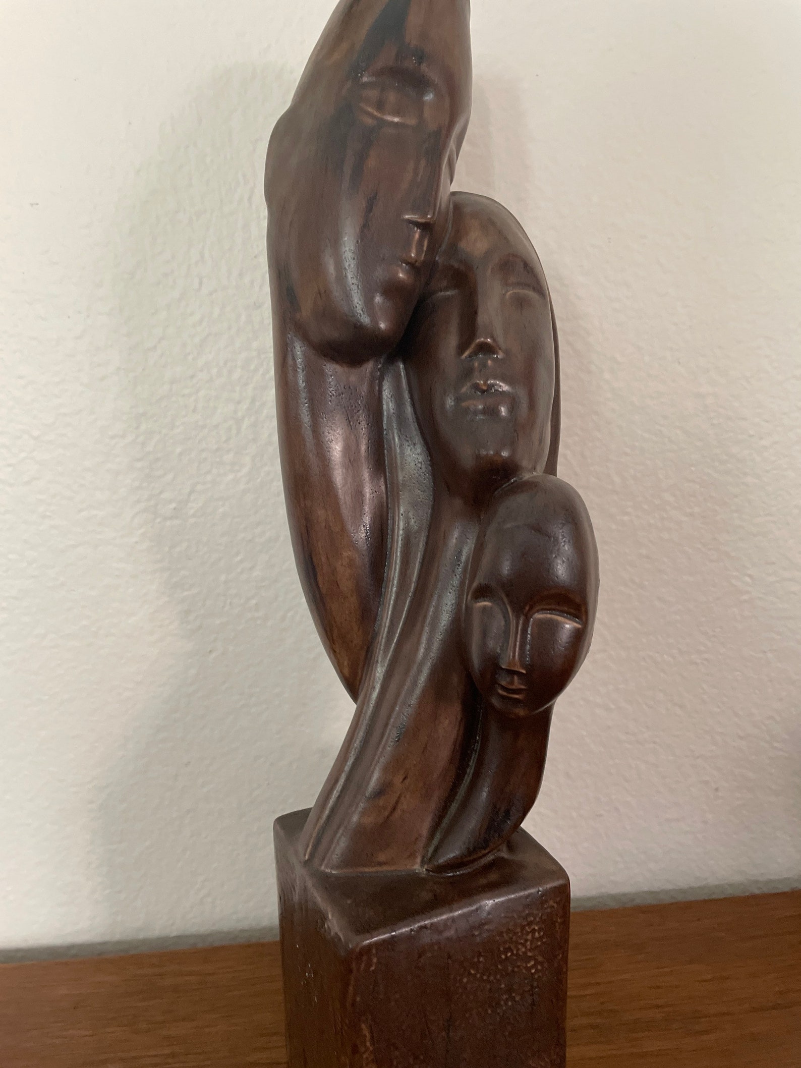 Vintage Abstract Family Statue 1980's Ceramic Family Head - Etsy