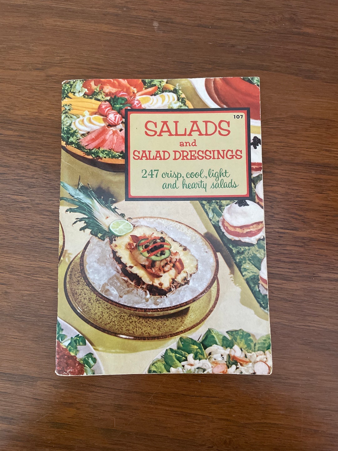 Vintage Salad Recipe Booklet, 1950's Culinary Arts Institute, Salad and ...