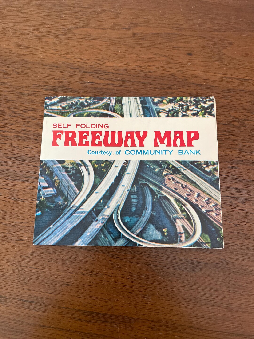 Vintage Freeway Map, 1970's Folding Freeway Map, Southern California ...