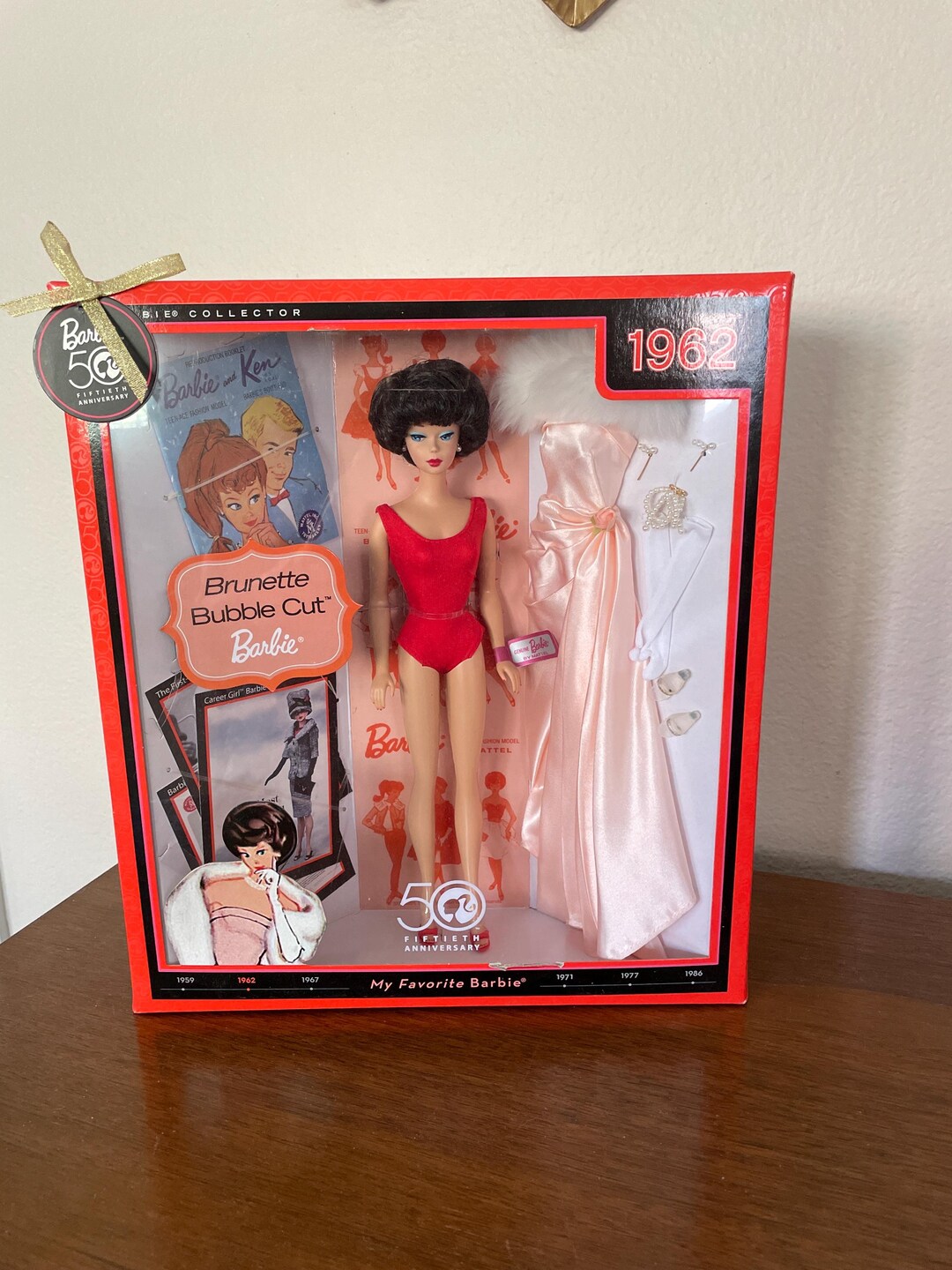 Vintage Reproduction Barbie Set, 50th Anniversary Barbie My Favorite ...