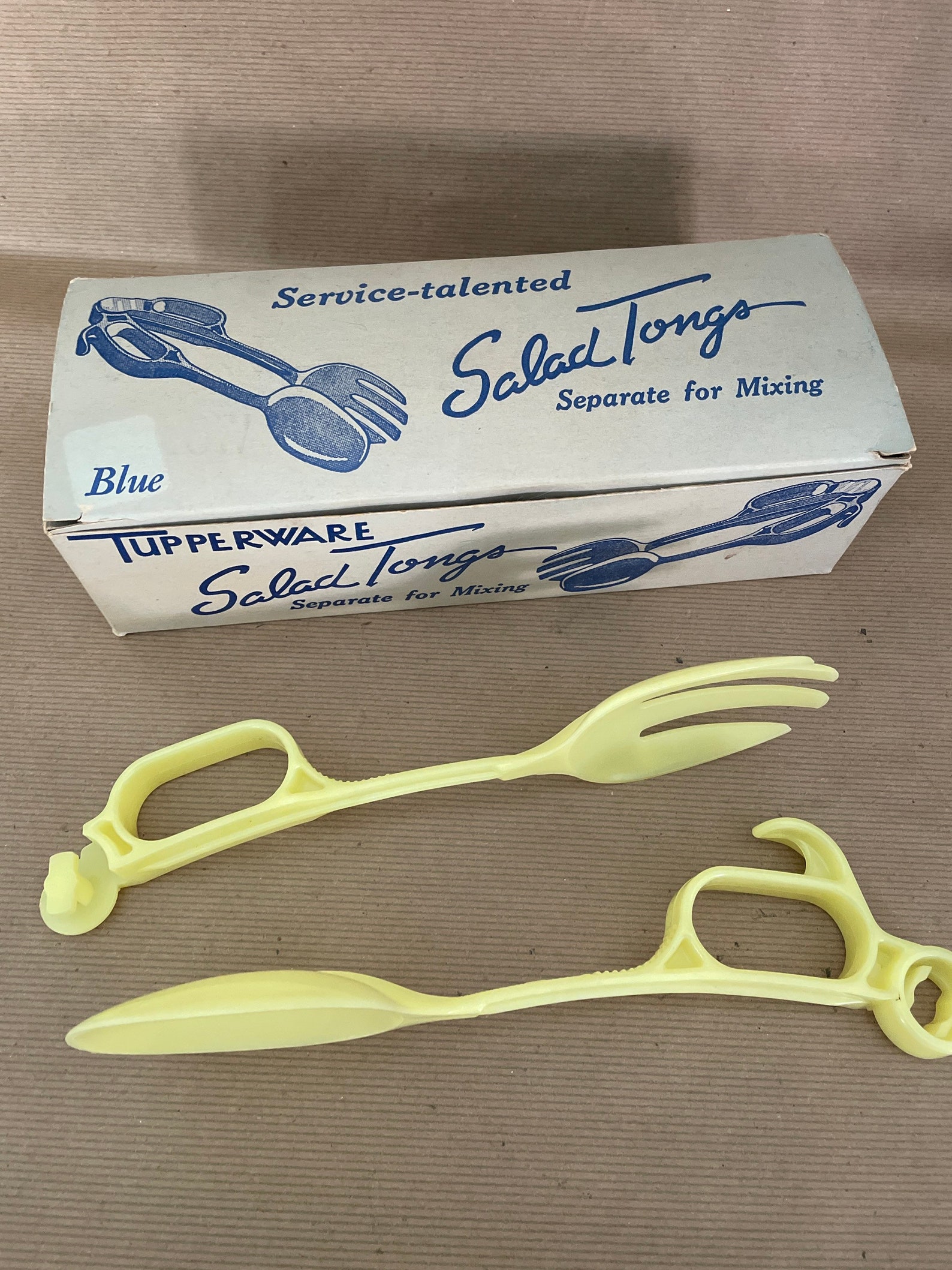 Vintage Tupperware Salad Tongs 1950s Tupperware Serving - Etsy