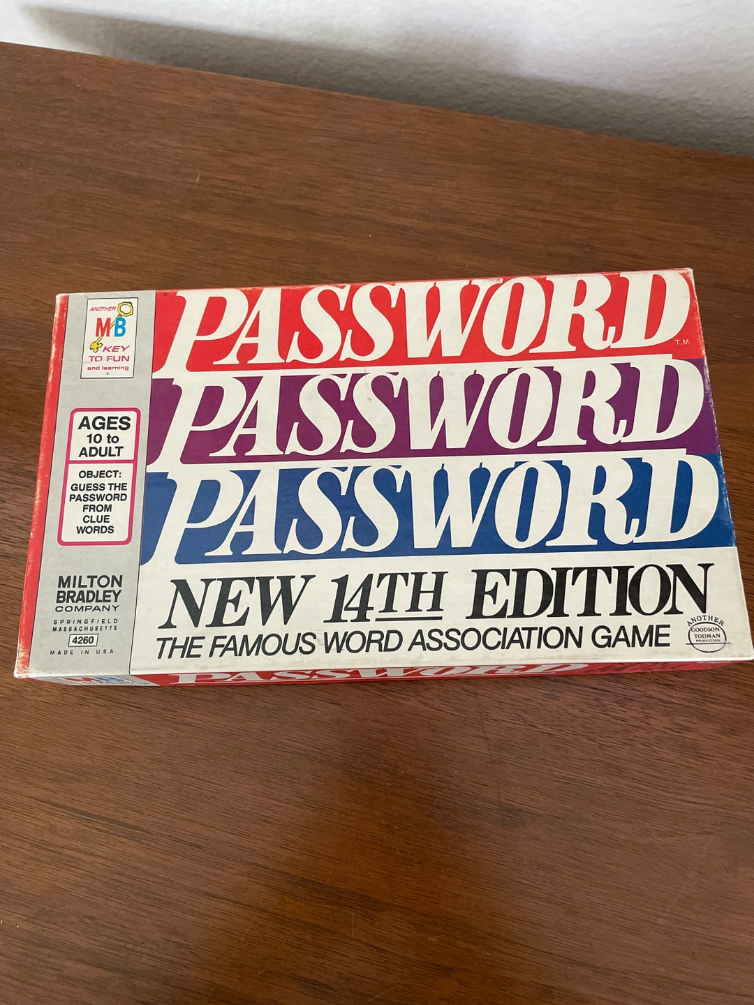 Vintage Password Game, 1960's Milton Bradley Password Game, Word Game ...