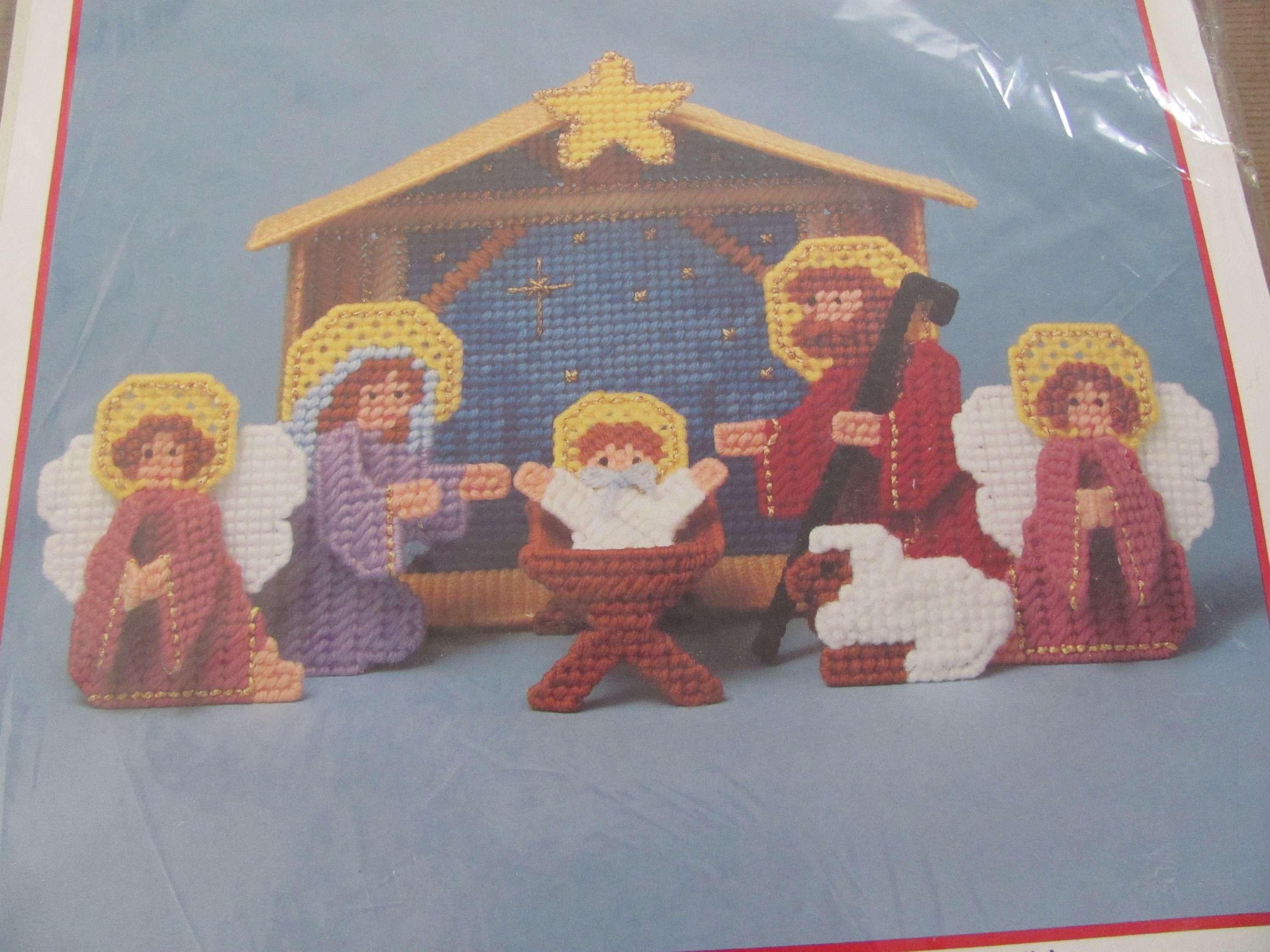Vintage Manger Nativity Kit 1990's Bucilla Christmas | Etsy
