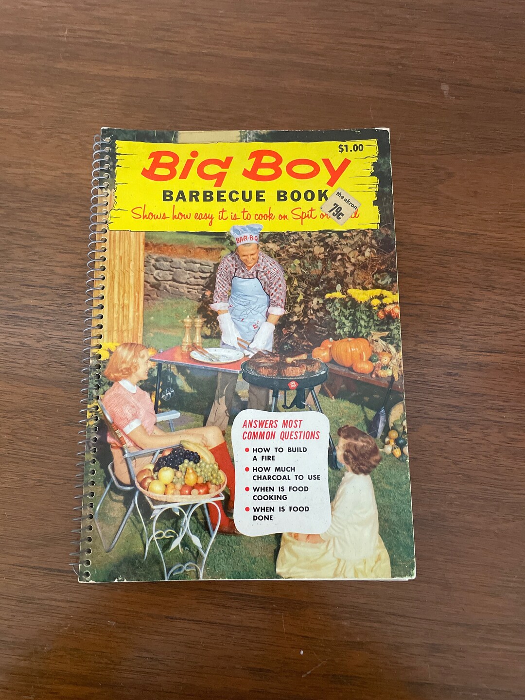 Vintage Barbecue Cookbook, 1950's Big Boy Barbecue Book, Barbecue ...