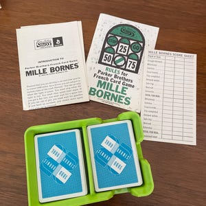 Vintage Mille Borne's Game, 1970's Parker Brothers Mille Borne's Card ...