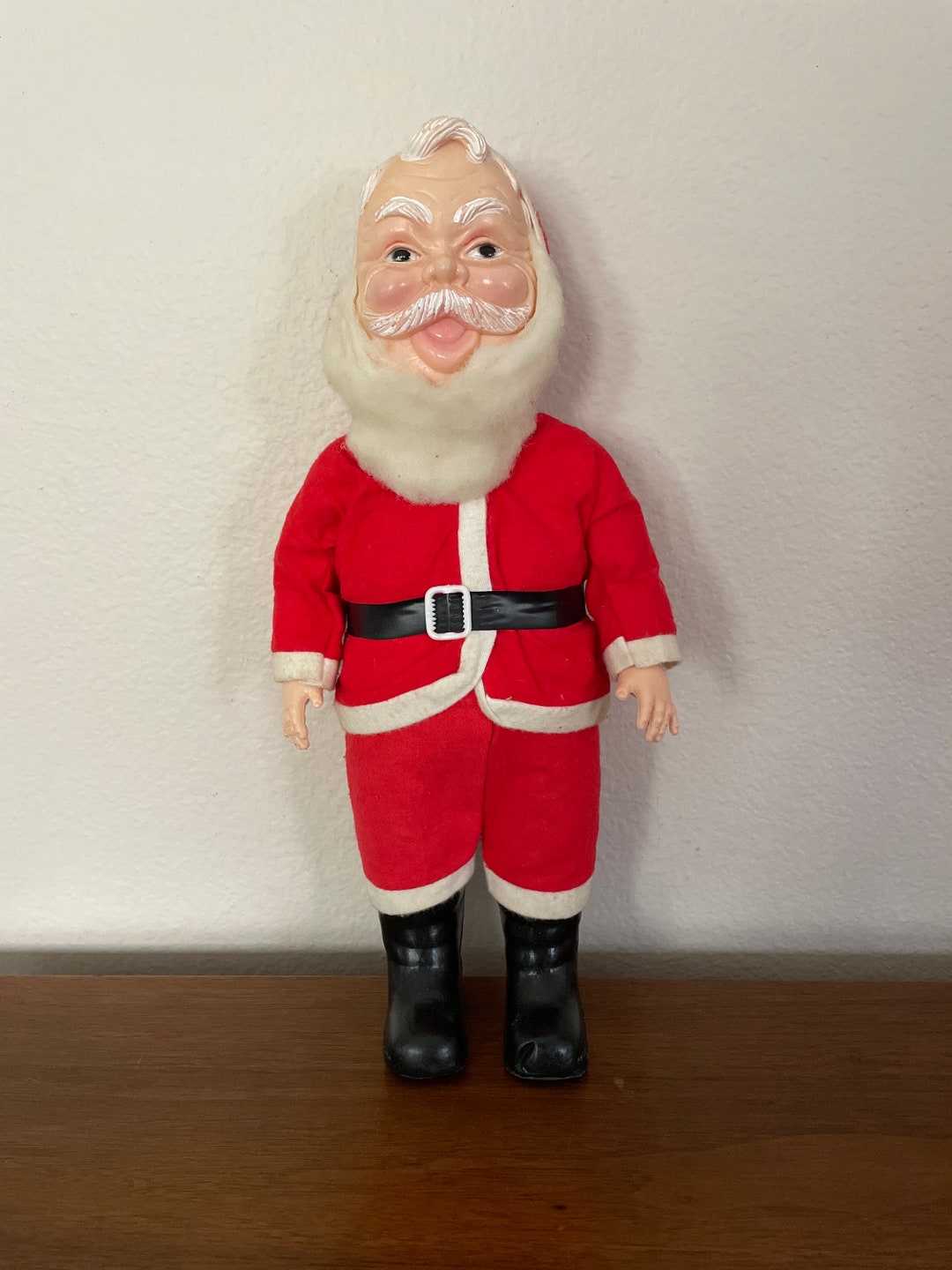 Vintage Christmas Santa, 1960's Santa Doll, Figurine, Made in Hong Kong ...