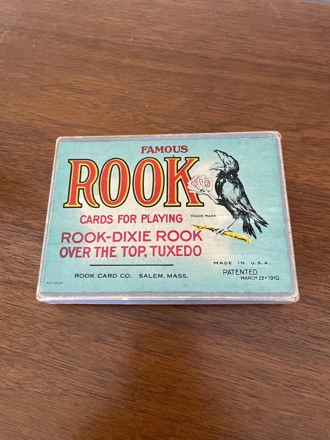 Vintage Rook Game, 1900's Antique Parker Brothers Rook Card Game ...