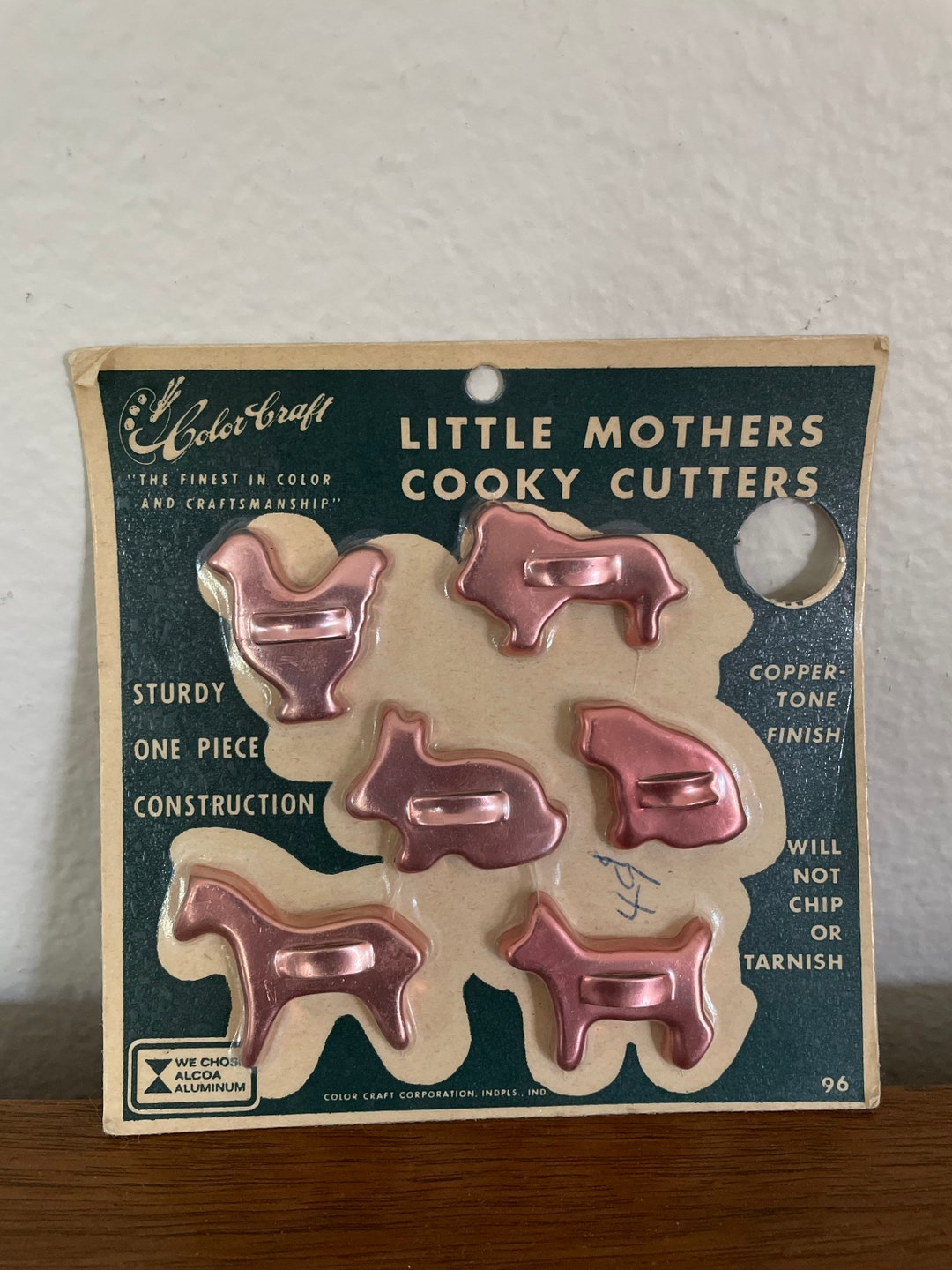 Vintage Kids Cookie Cutter Set, 1960's Color Craft Little Mothers Cooky ...