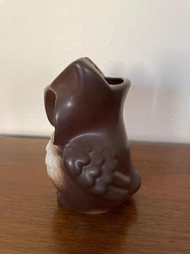 Vintage Rare Owl Planter, 1960's Howard Pierce Porcelain Pottery Brown ...
