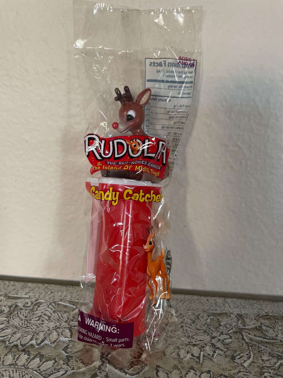 Vintage NOS Rudolph Candy Dispenser, 2000's BDA Rudolph Candy Catcher ...