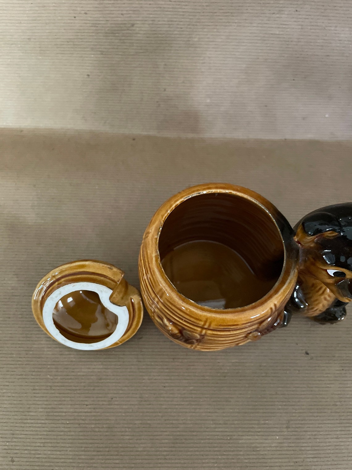 Vintage Honey Pot 1970's Ceramic Honey Jar With Bear - Etsy