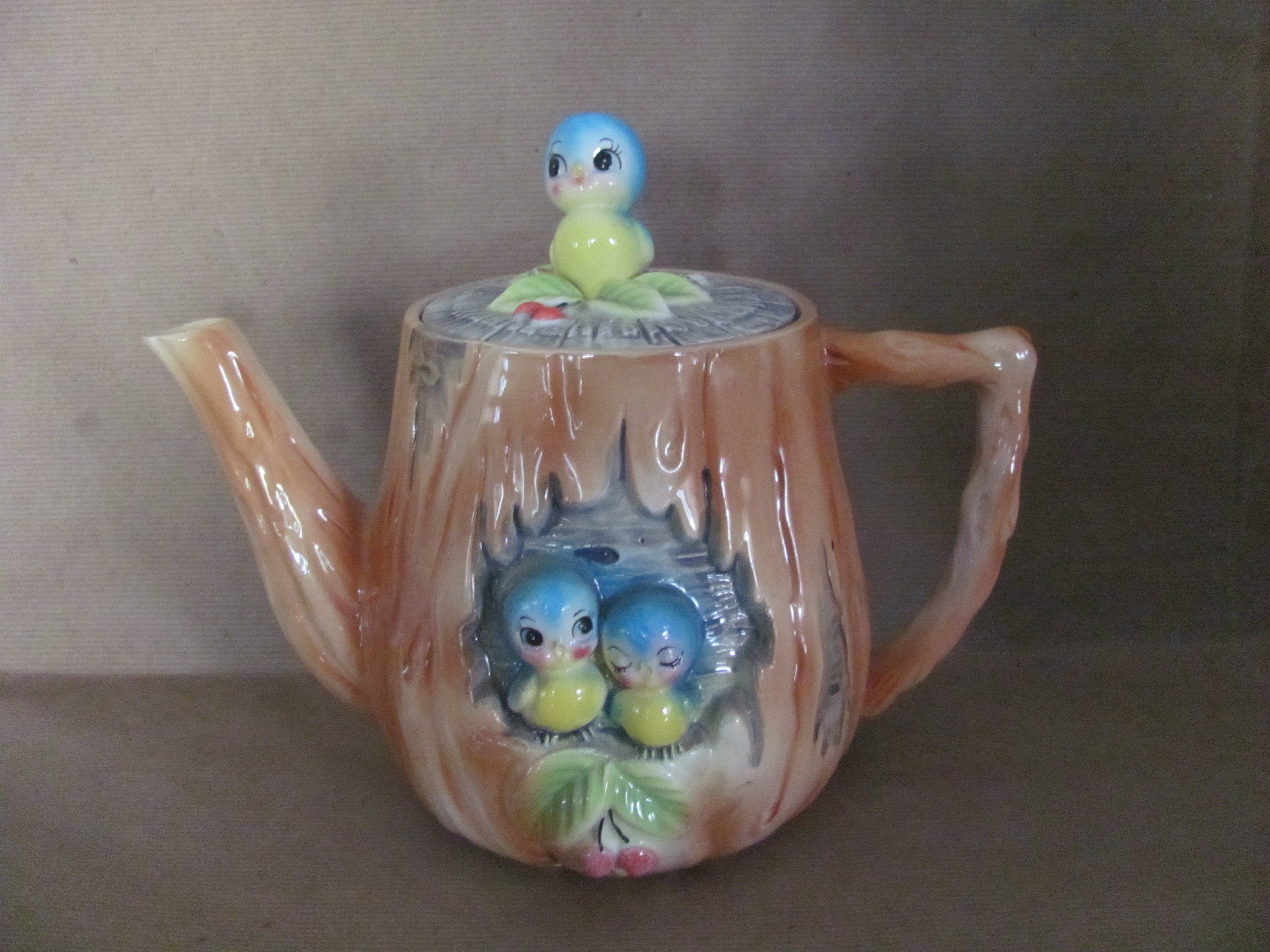 Rare Vintage Bluebird Teapot 1950's Ceramic Bluebird | Etsy
