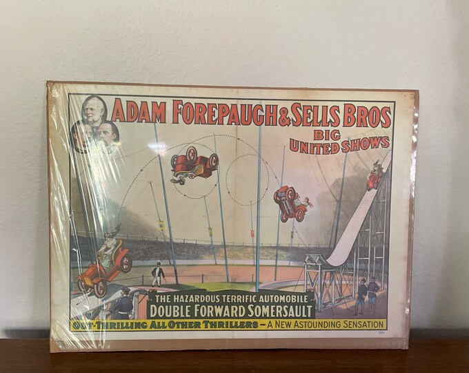 Vintage Circus Poster, 1960's Adam Forepaugh Sells Bros Poster ...