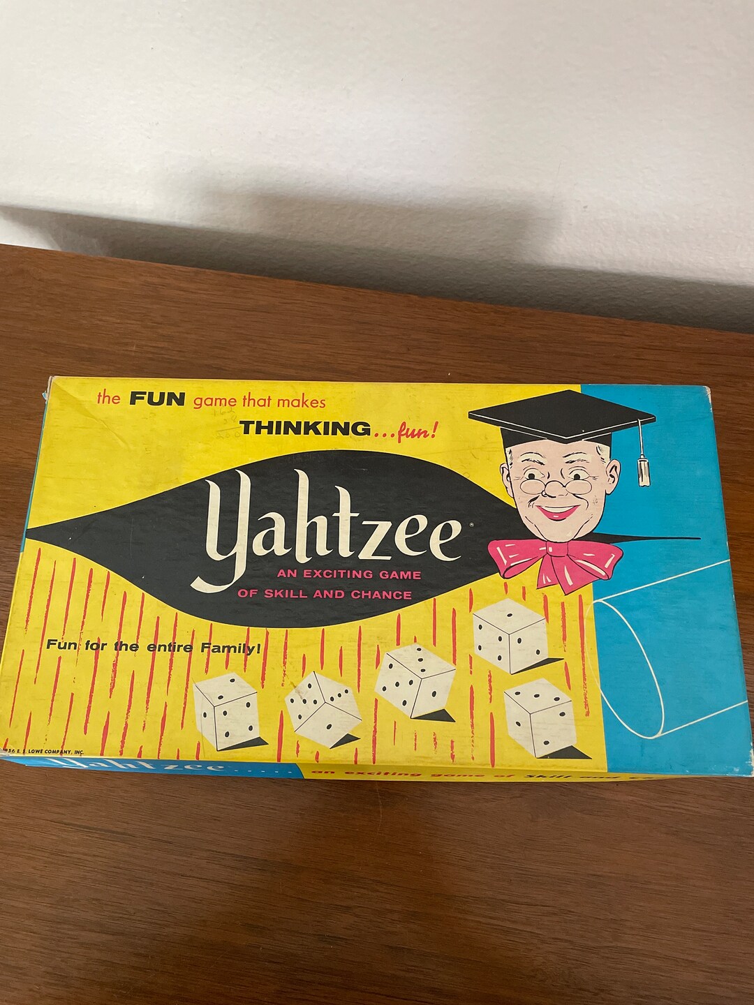 Vintage Yahtzee Game, 1960's Yahtzee Dice Game, Vintage Yahtzee ...