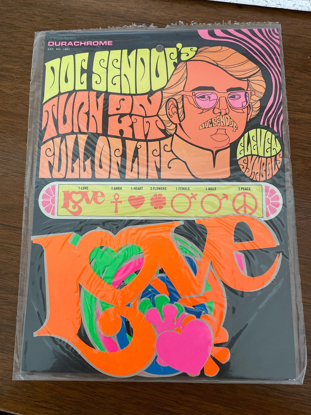Vintage NOS Mod Stickers, 1970's Durachrome Doc Sendof's Turn on Kit ...