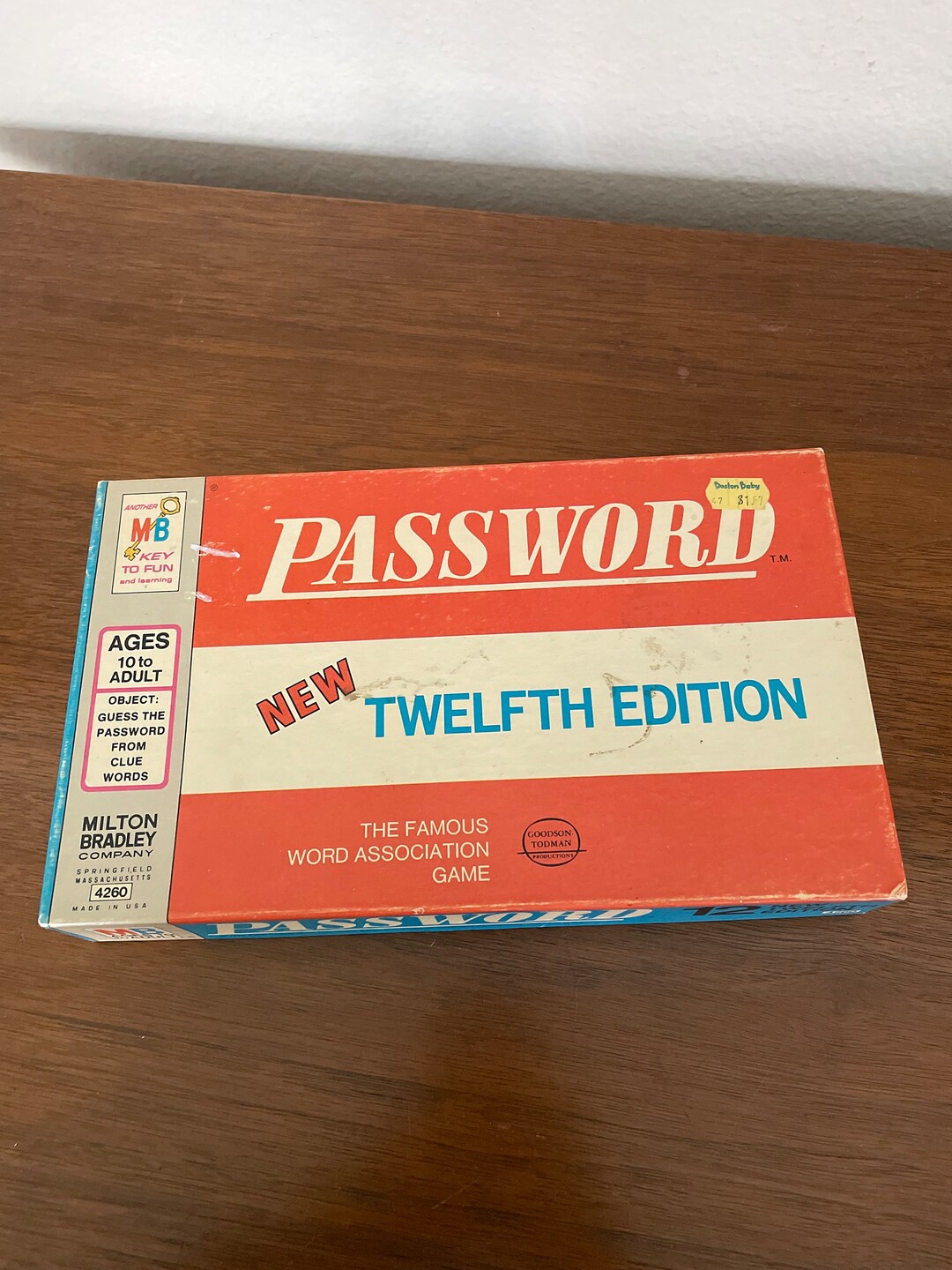 Vintage Password Game, 1960's Milton Bradley Password Game, Word Game ...