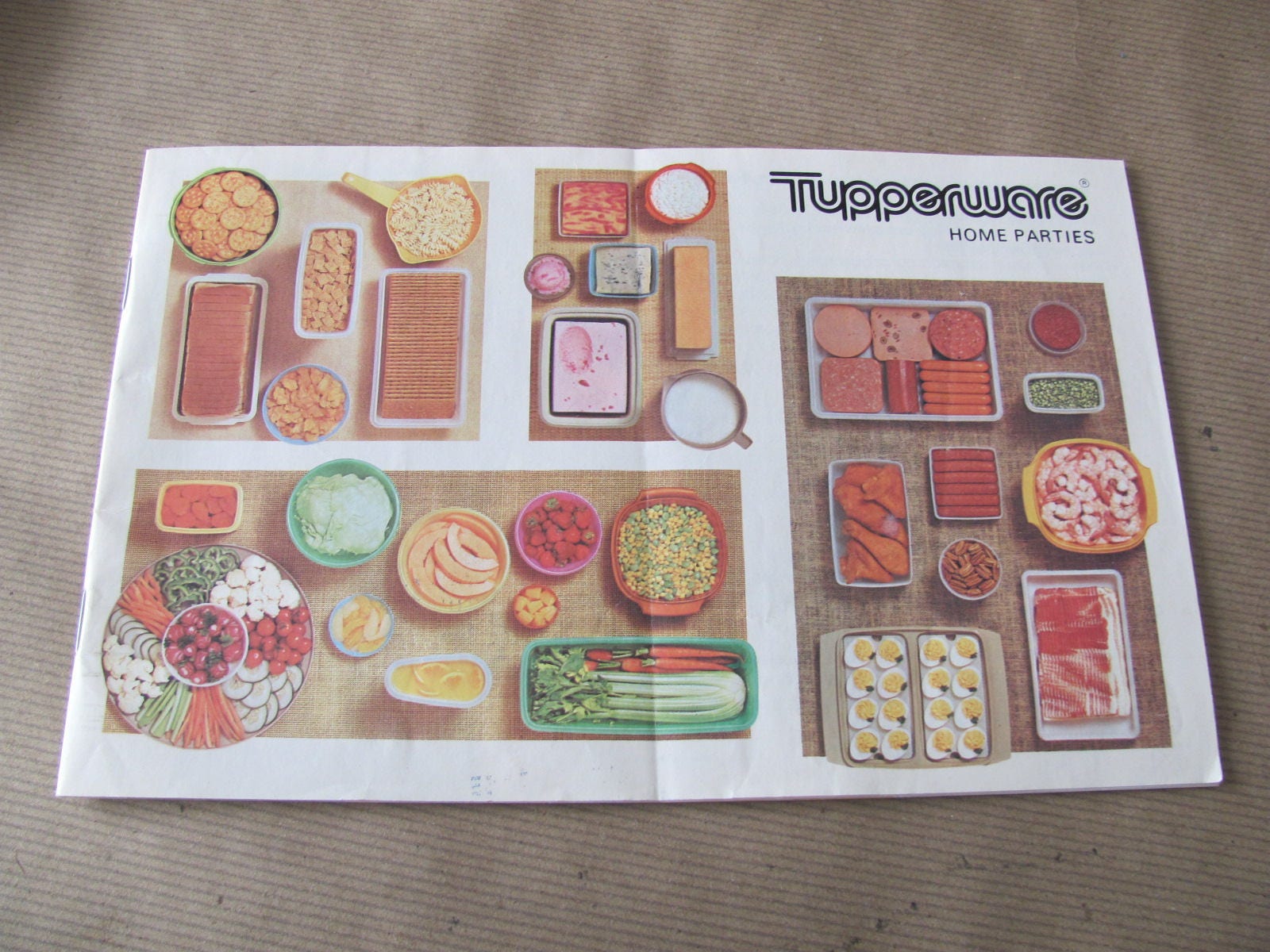 Vintage Tupperware Catalog 1970's Tupperware Home Parties | Etsy