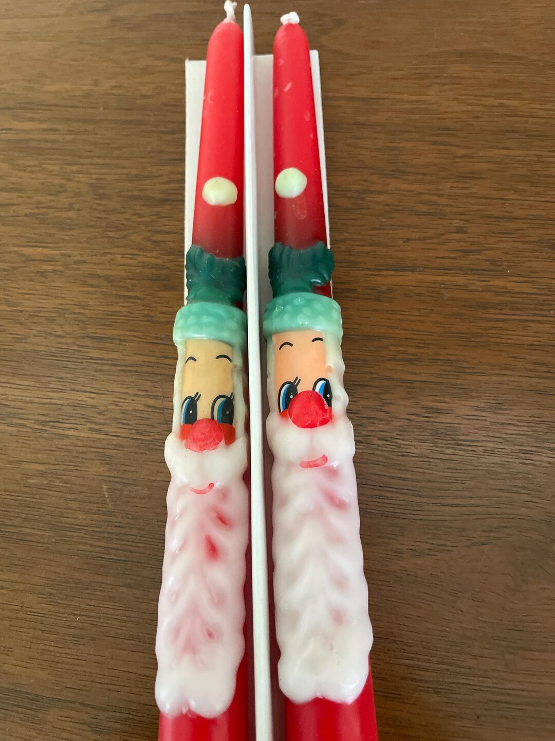 Vintage Santa Candles, 1970's Robert Alan Candle Co Santa Taper ...