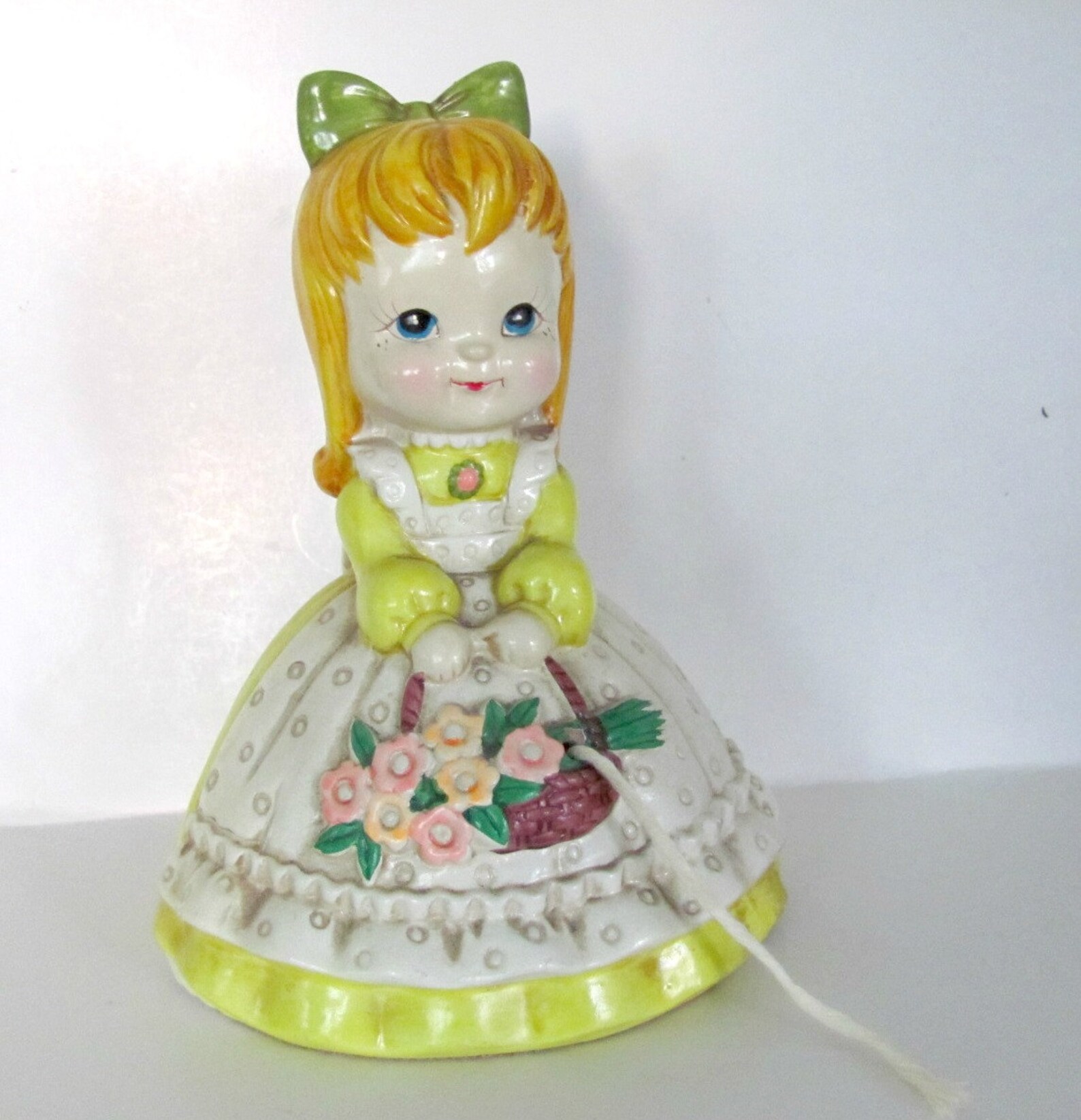 Vintage Paper Mache String Holder 1970's Girl String | Etsy