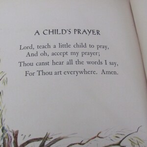 Vintage Child Prayer Book, 1940s Little Golden Book Prayers for ...